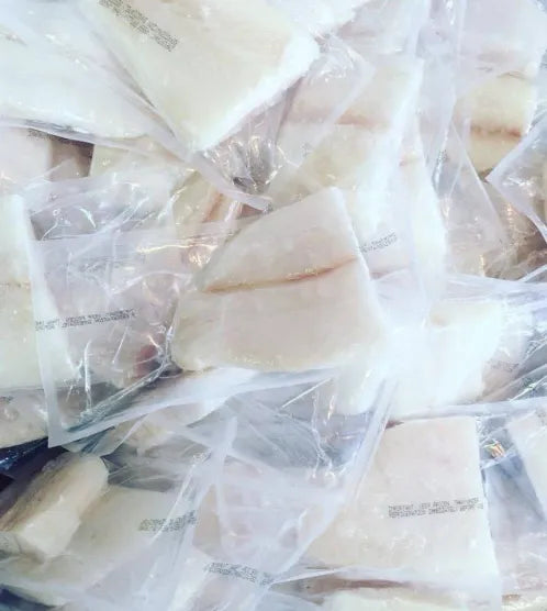 Frozen Wild Halibut Portions - 10 Lbs – A Fish Company